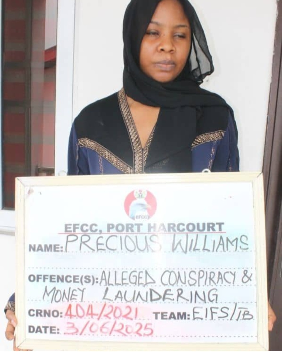 EFCC arraigns ponzi scheme director, Precious Williams, for alleged N13 ...